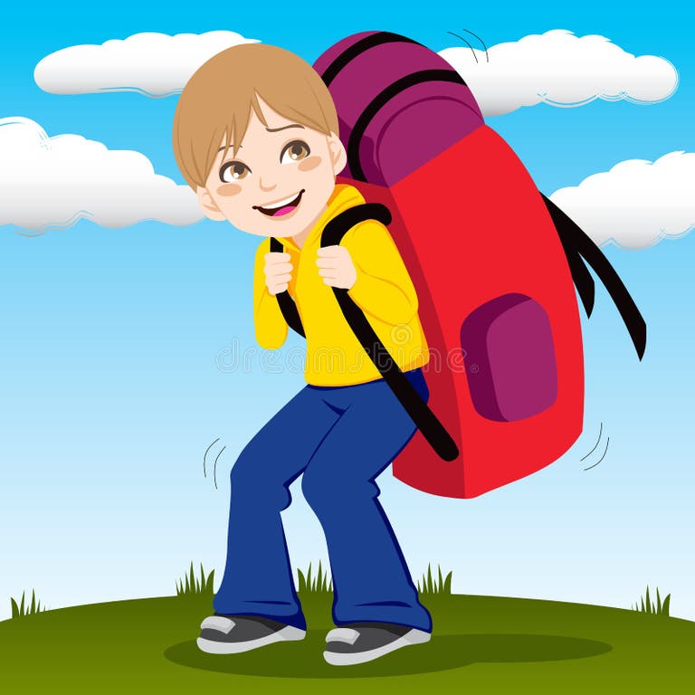 Little Boy Carrying Backpack Cartoon Stock Illustrations – 131 Little ...