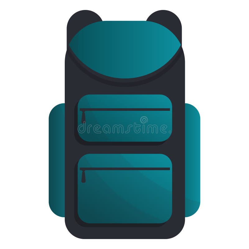 Backpack in Cartoon Style, Vector Illustration Stock Illustration ...