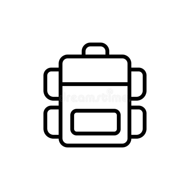 Backpack Concept Line Icon. Simple Element Illustration. Backpack ...