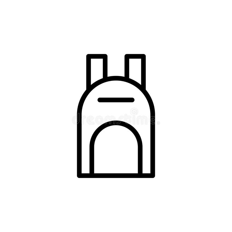Backpack Concept Line Icon. Simple Element Illustration. Backpack ...