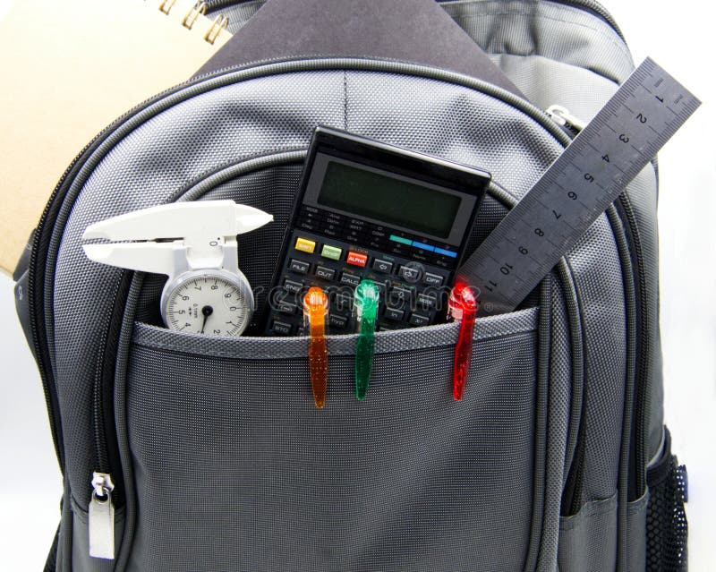 Backpack with Different School Supplies. Back To School Stock Photo ...