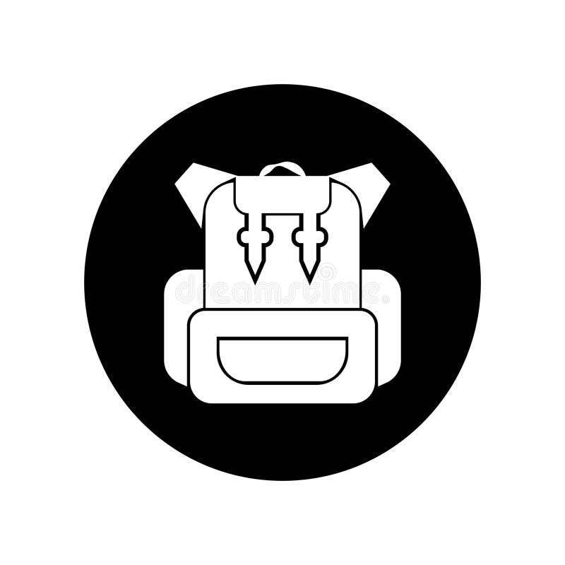 Backpack Element icon stock illustration. Illustration of symbol ...