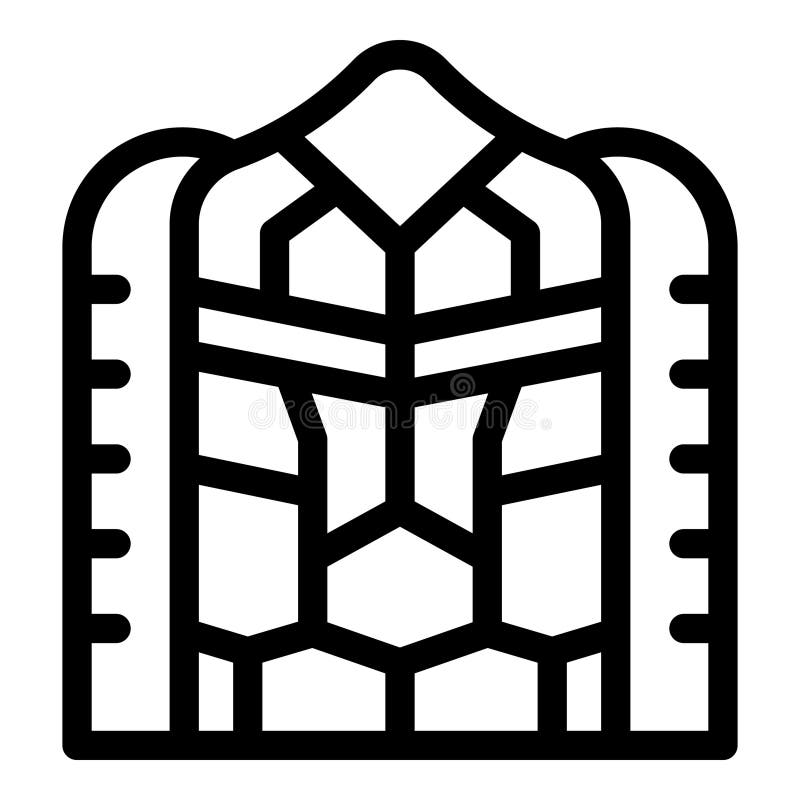 Backpack with Ergonomic Back Support System Icon Stock Illustration ...