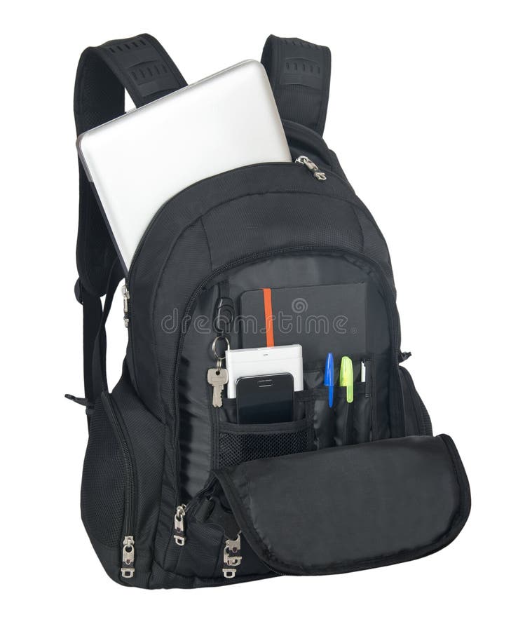 Backpack stock image. Image of mochila, still, computador - 43170907