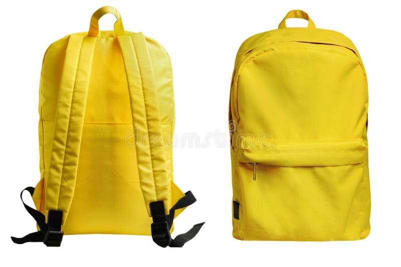 Backpack Front Back View Isolated on Stock Photo Stock Photo - Image of ...