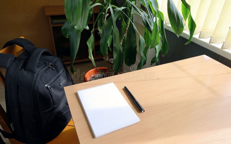 Backpack is Gathered for a Trip Near the Table in the Room Stock Photo ...