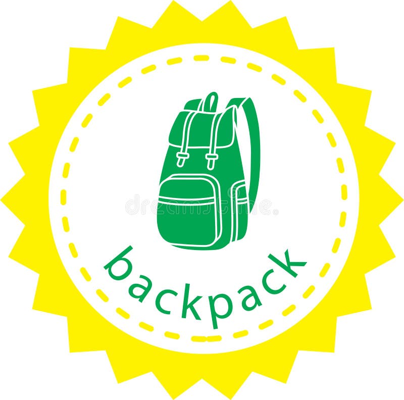 Backpack stock illustration. Illustration of element - 52776959