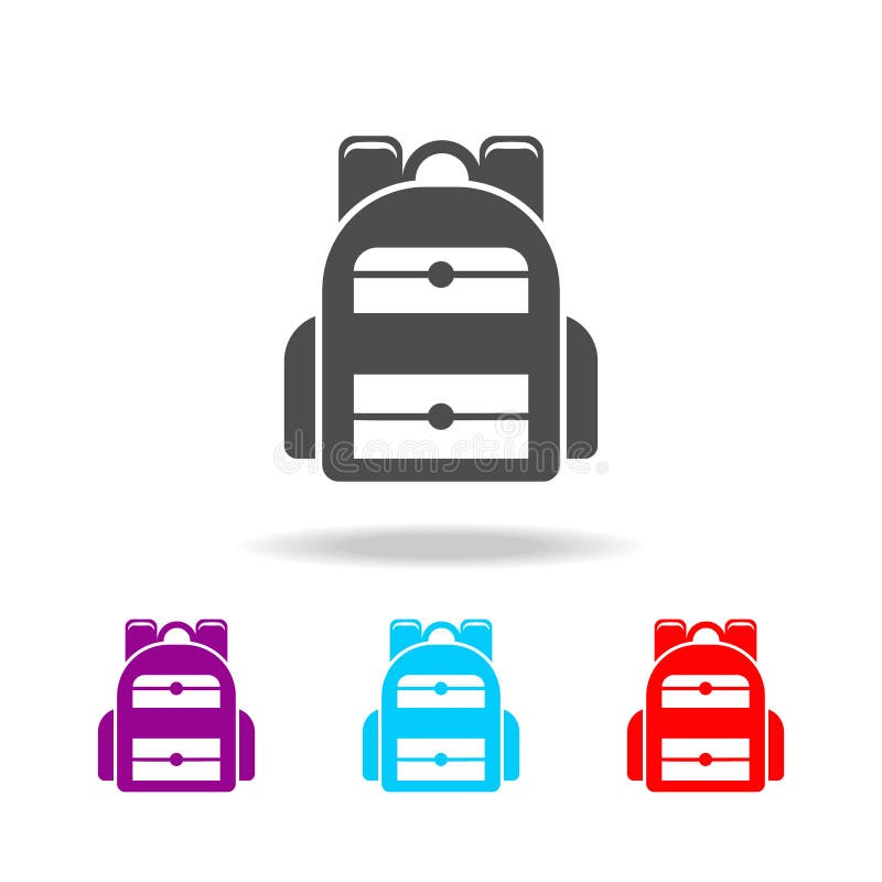 Backpack Icon. Elements of Education in Multi Colored Icons. Premium ...