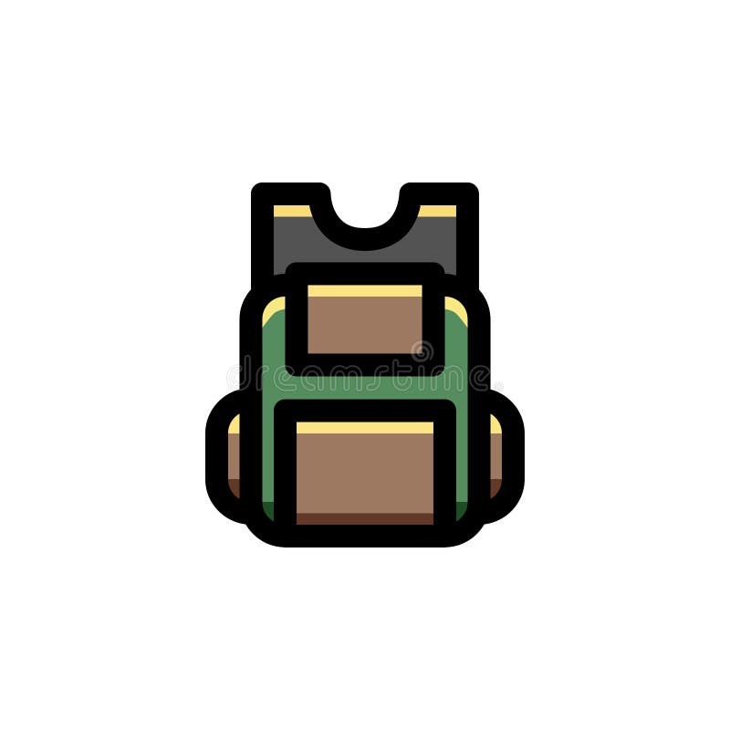 Backpack Icon stock vector. Illustration of student - 266549719