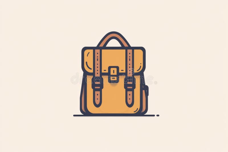 This Backpack Icon Features Clean Lines and a Minimalist Design ...