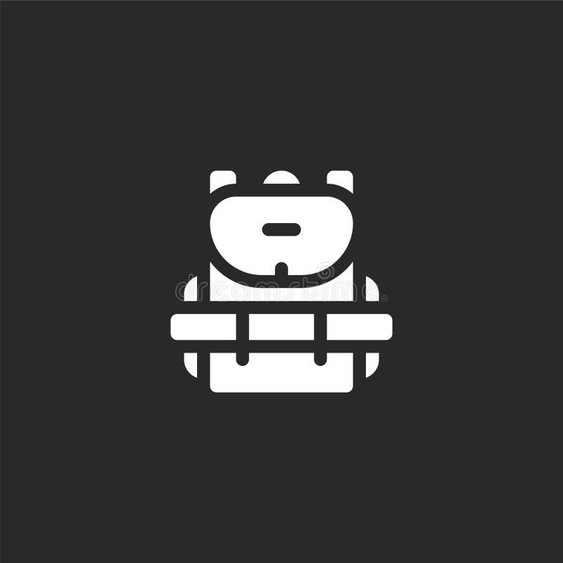 Backpack Icon. Filled Backpack Icon for Website Design and Mobile, App ...