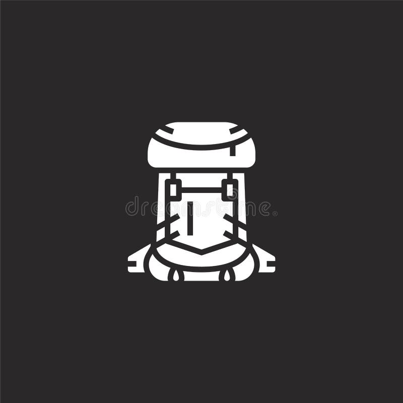 Backpack Icon. Filled Backpack Icon for Website Design and Mobile, App ...