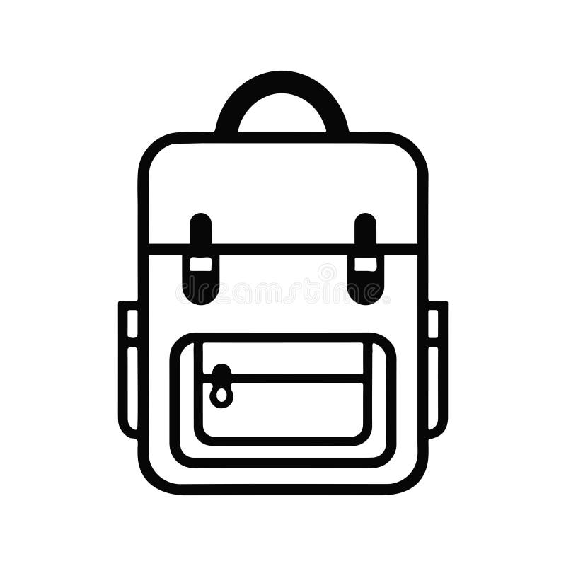 Backpack Icon. Hiking Backpack Stock Vector - Illustration of equipment ...