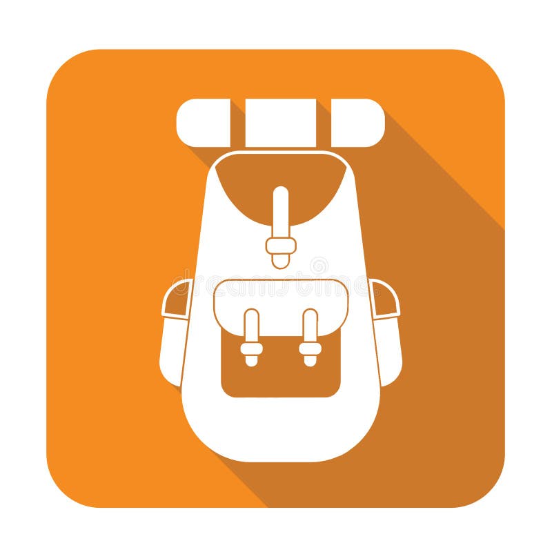 Backpack icon illustration stock vector. Illustration of pack - 88426261