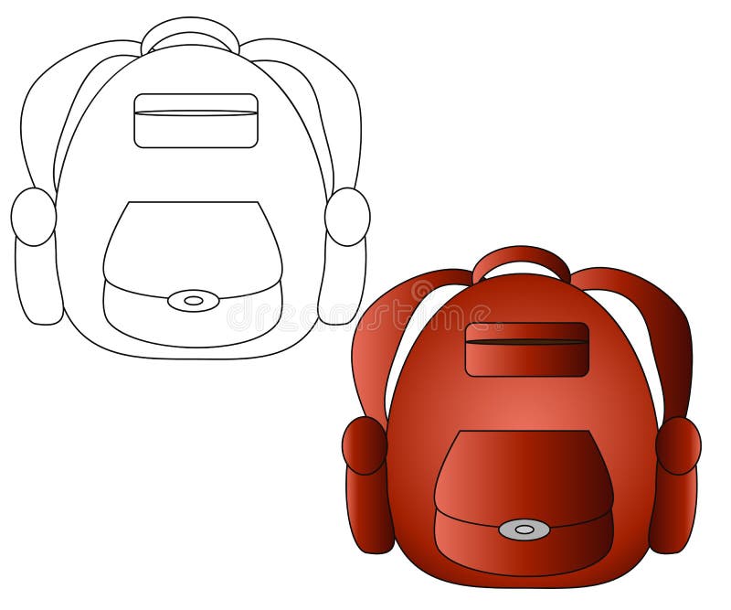 Backpack Icon. Logo Element Illustration.Simple Backpack Concept Stock ...