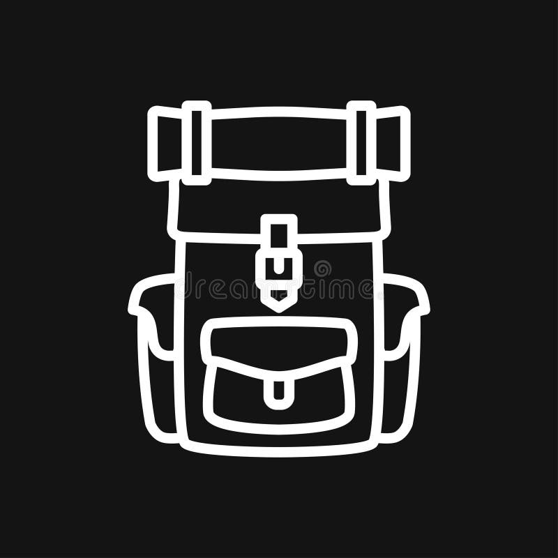 Backpack Icon Logo, Illustration, Vector Sign Symbol for Design Stock ...
