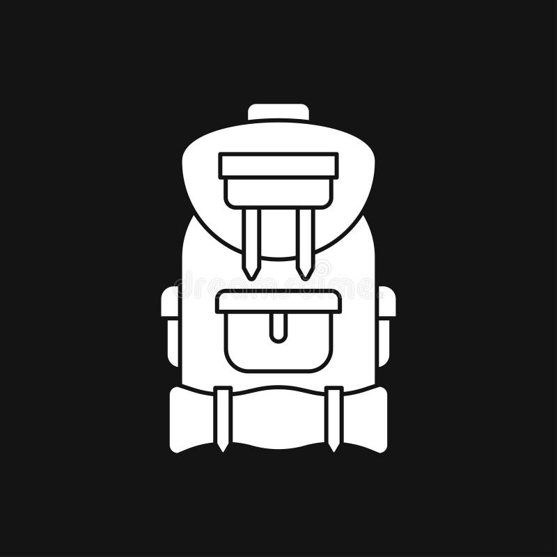 Backpack Icon Logo, Illustration, Vector Sign Symbol for Design Stock ...