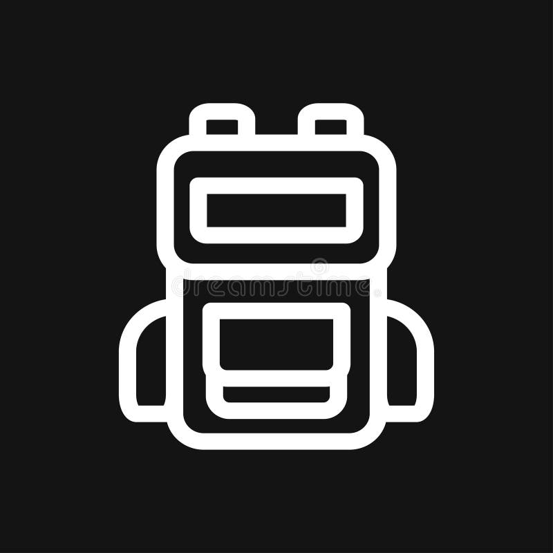 Backpack Icon Logo, Illustration, Vector Sign Symbol for Design Stock ...