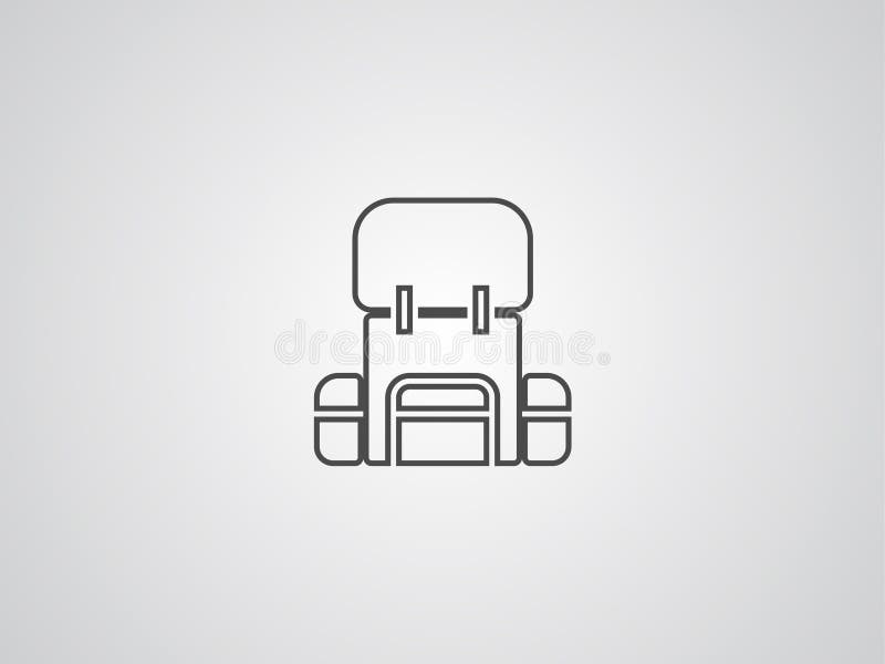 Backpack Vector Icon Sign Symbol Stock Illustration - Illustration of ...