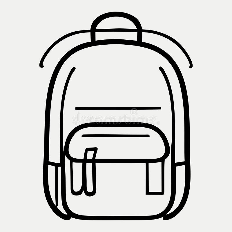 Backpack Icon. Outline Illustration of Backpack Icon for Web Stock ...
