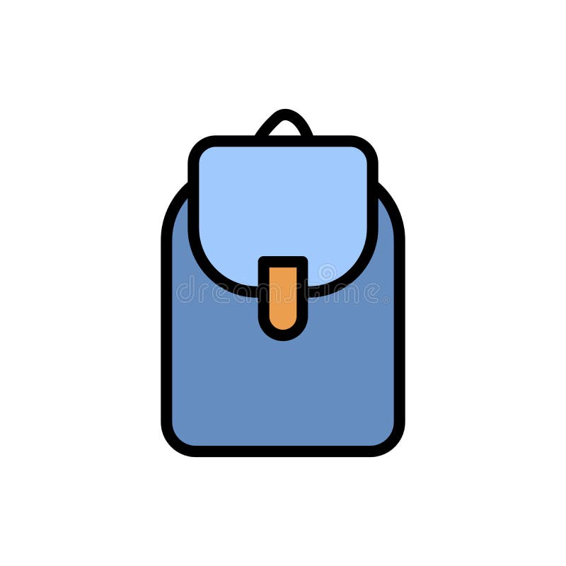 Backpack Icon. Simple Color with Outline Vector Elements of Hipster ...