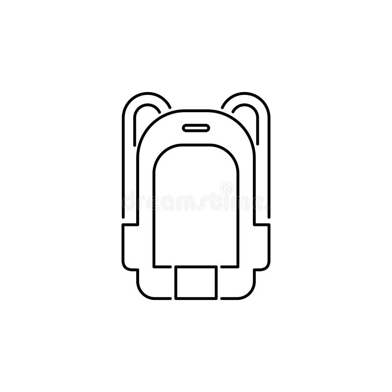 Backpack Icon Simple Flat Style Symbol Illustration Stock Vector ...