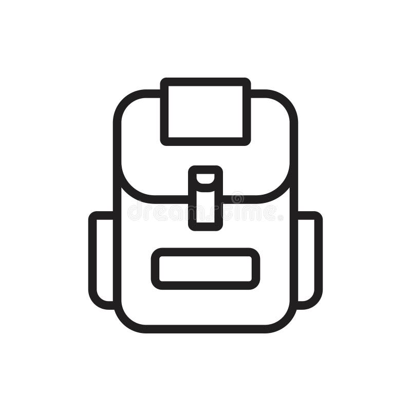 Knapsack Outline Stock Illustrations – 5,155 Knapsack Outline Stock ...