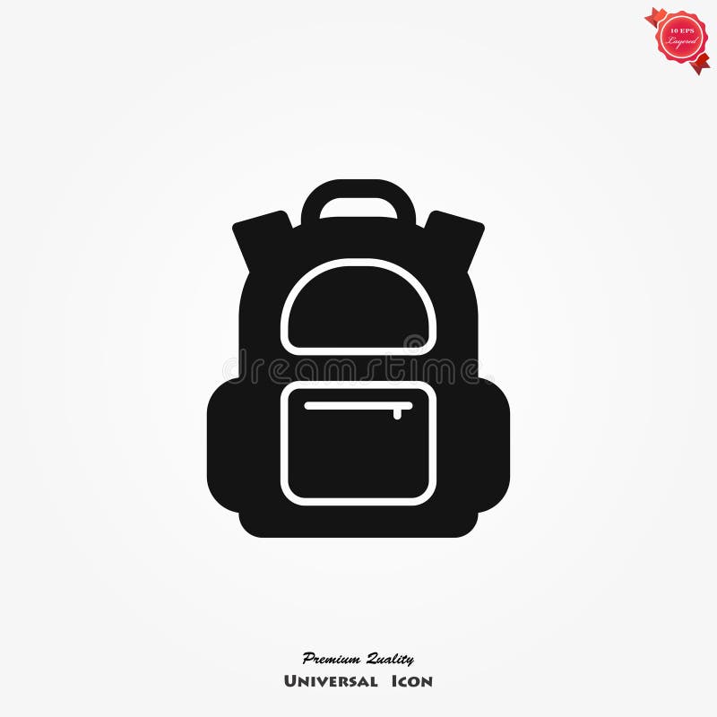 Backpack Icon, Vector High Quality Logo for Web Design and Mobile Apps ...