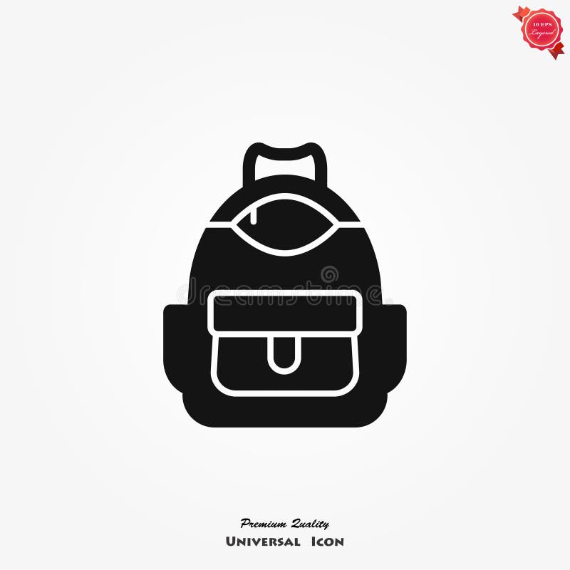 Backpack Icon, Vector High Quality Logo for Web Design and Mobile Apps ...