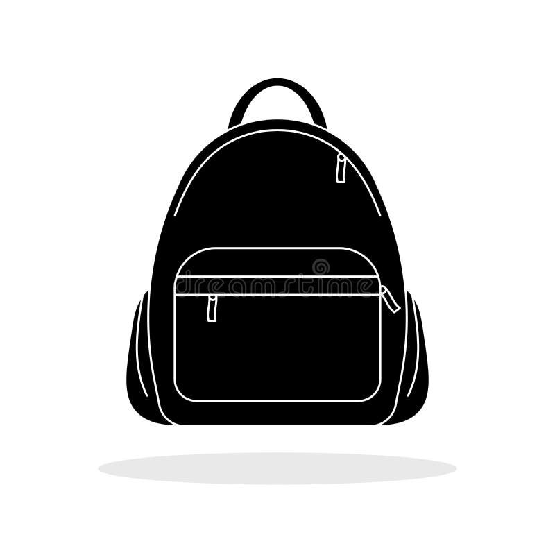 Backpack Icon. Vector Illustration Stock Vector - Illustration of icon ...