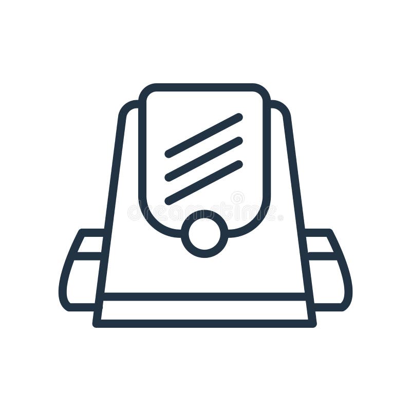 Backpack Icon Vector Isolated on White Background, Backpack Sign Stock ...