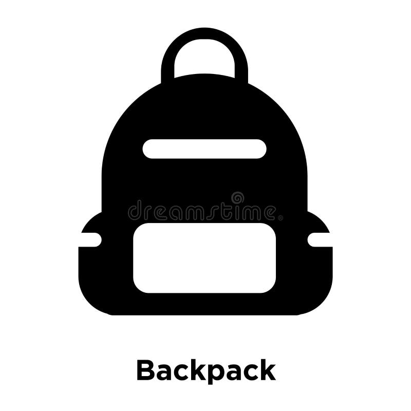 Backpack Icon Vector Isolated On White Background, Logo Concept Stock ...