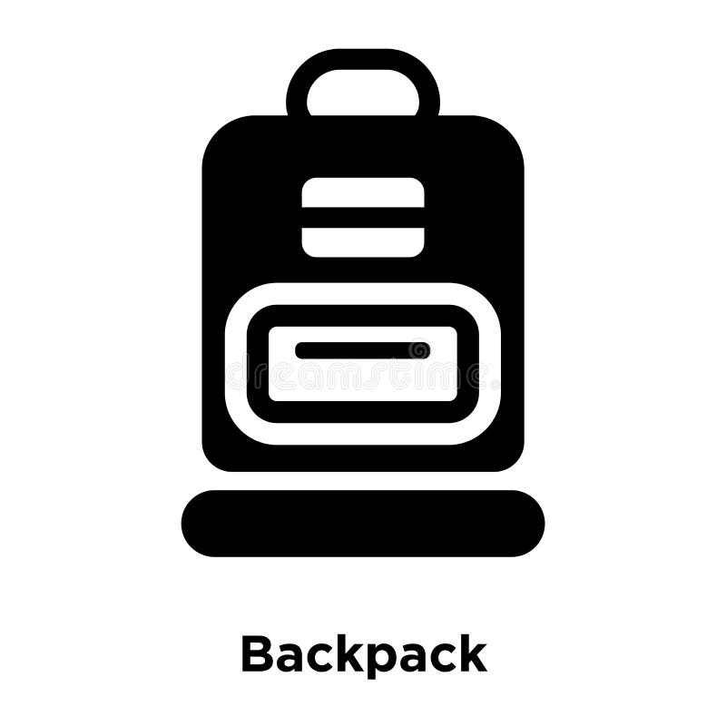 Backpack Icon Vector Isolated on White Background, Logo Concept Stock ...