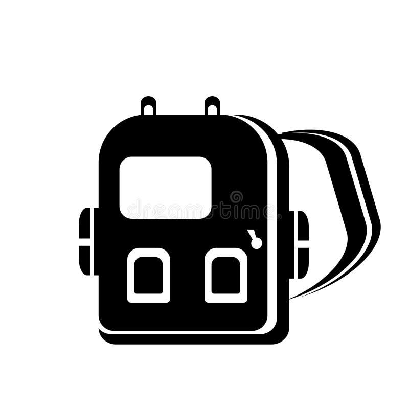 Backpack Icon Vector Isolated on White Background, Backpack Sign , Line ...