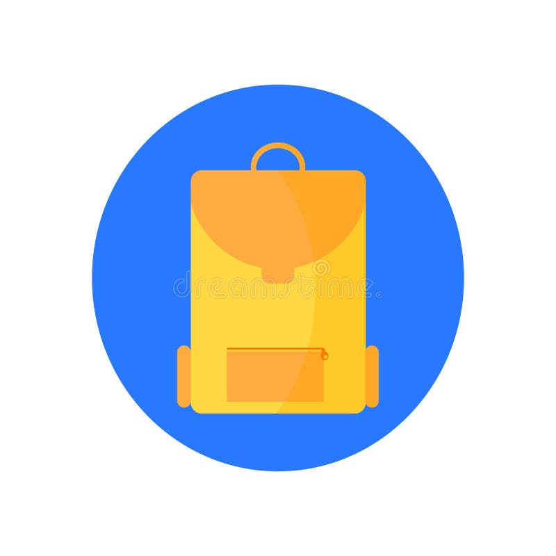 Backpack Icon Vector Sign and Symbol Isolated on White Background ...