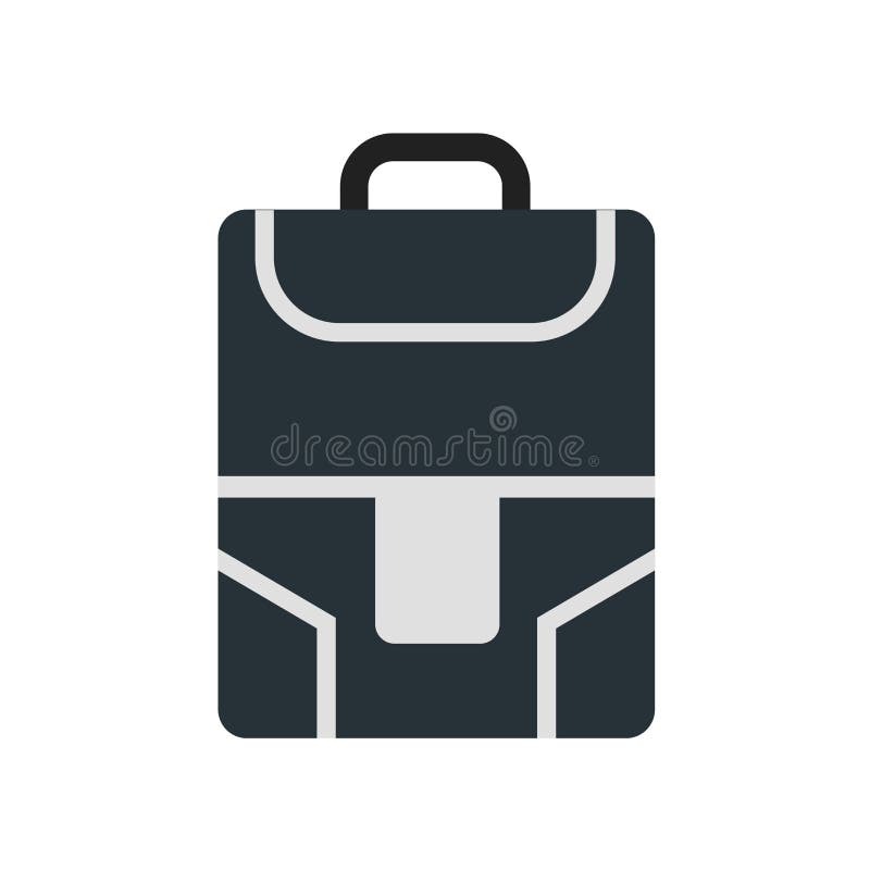 Backpack Icon Vector Sign and Symbol Isolated on White Background Stock ...