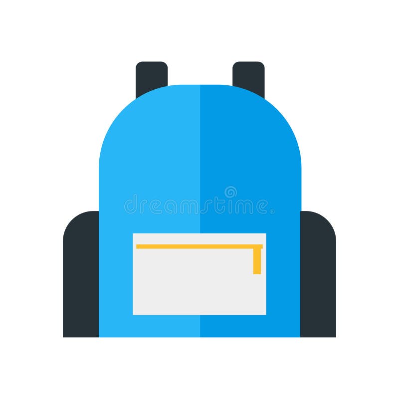 Backpack Icon Vector Sign and Symbol Isolated on White Background ...