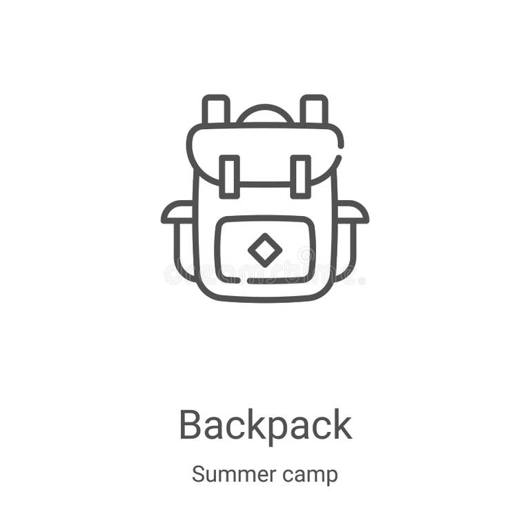 Outline Backpack Vector Icon Stock Illustrations – 20,291 Outline ...
