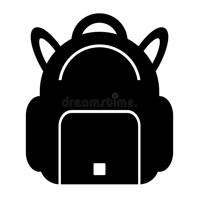 Backpack icon on white stock vector. Illustration of rucksack - 280330608