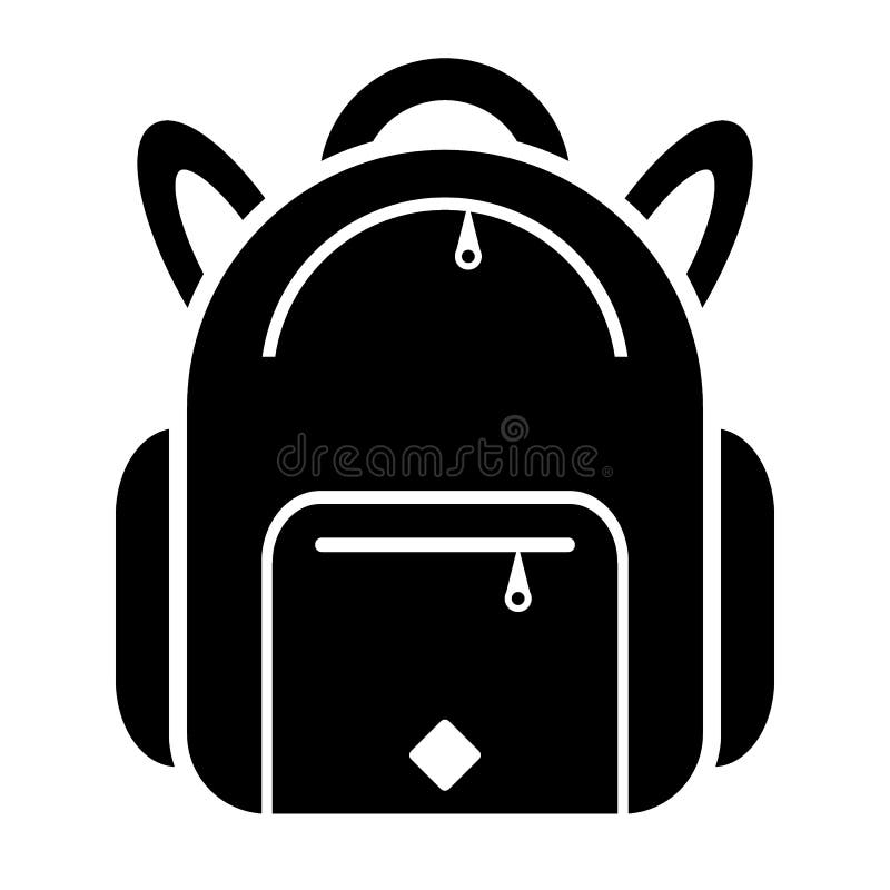 Backpack icon on white stock vector. Illustration of rucksack - 280330608