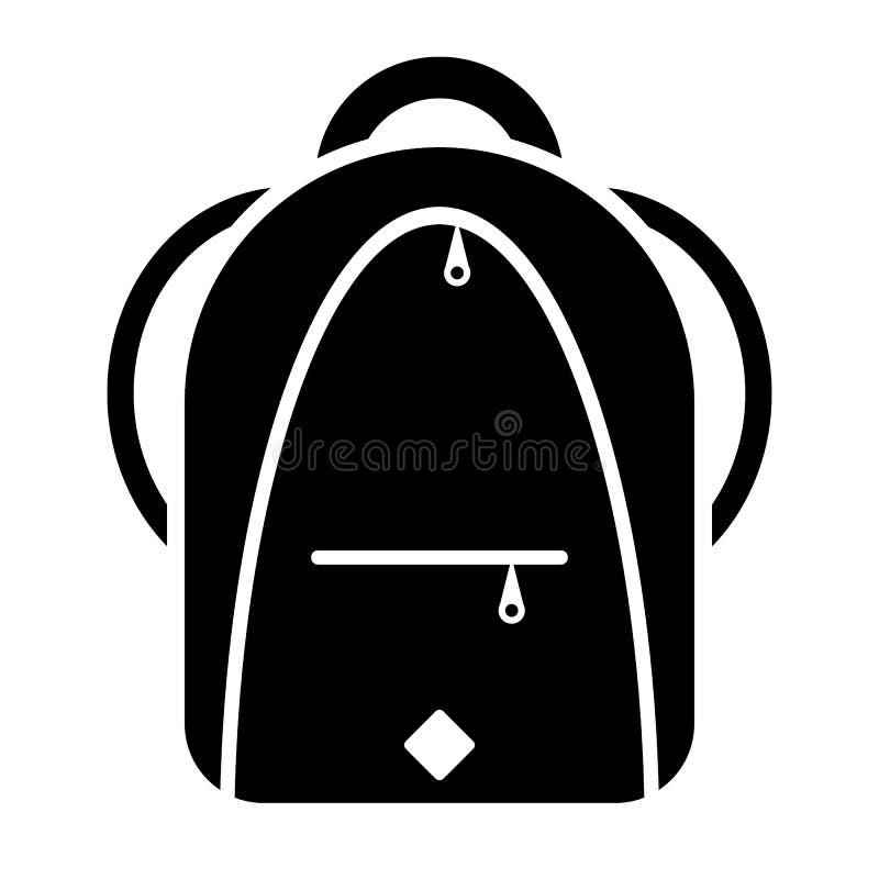 Backpack icon on white stock vector. Illustration of rucksack - 280330608