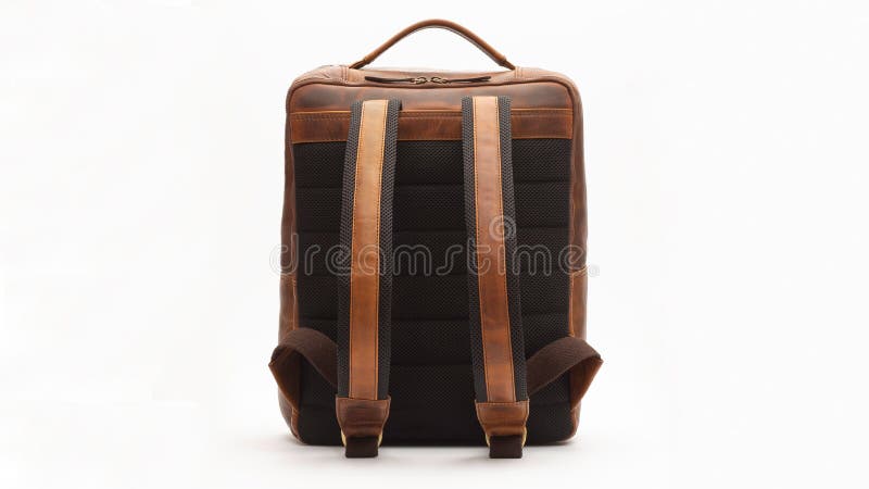 Backpack Leather Bag Brown Baggage Modern Fashion Accessory Design ...