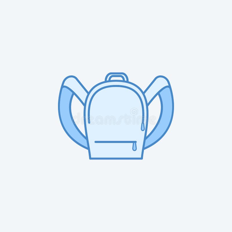 Light Blue Backpack Stock Illustrations – 738 Light Blue Backpack Stock ...