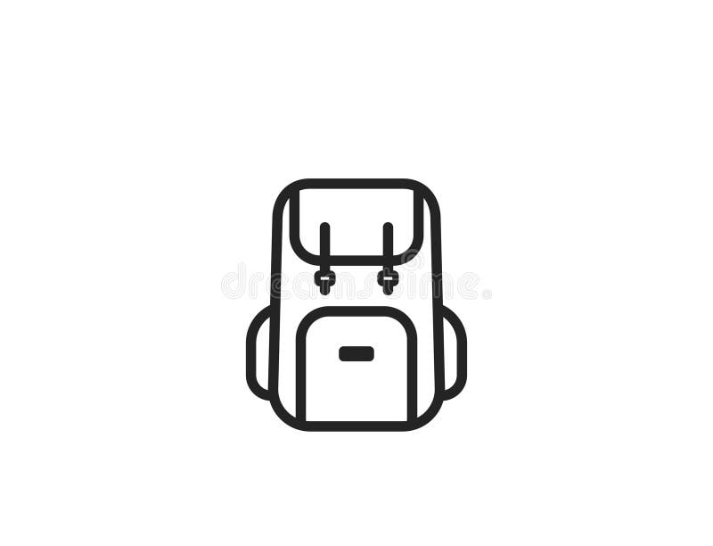 Backpack Line Icon. Hiking and Travel Symbol. Vector Image for Tourism ...