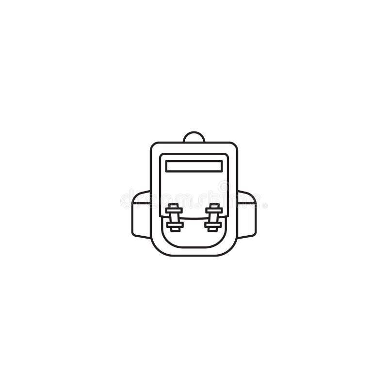 Backpack Line Icon. Linear Style Sign for Mobile Concept and Web Design ...