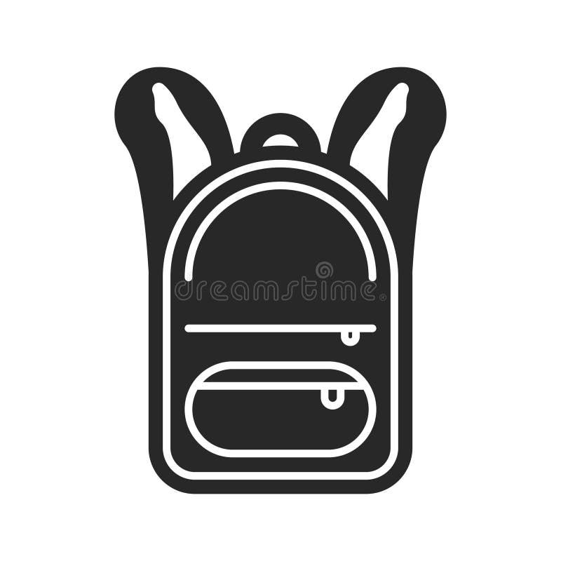 Backpack Logo Vector Icon. Black Backpack. a Symbol of Learning is a ...
