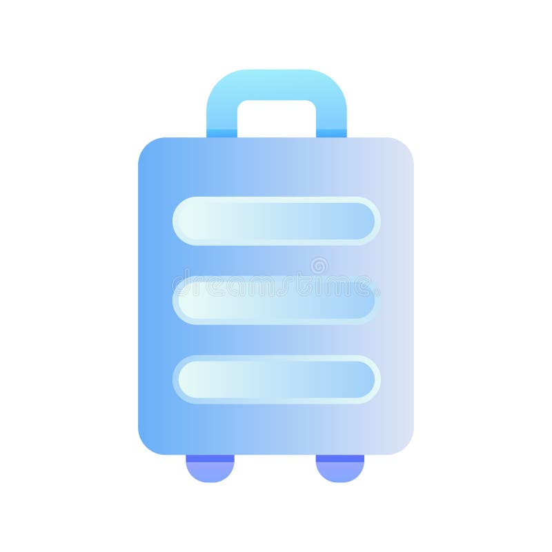 Backpack Luggage Travel Bag Gradient Glassmorphic Icon Stock Illustration - Illustration of ...