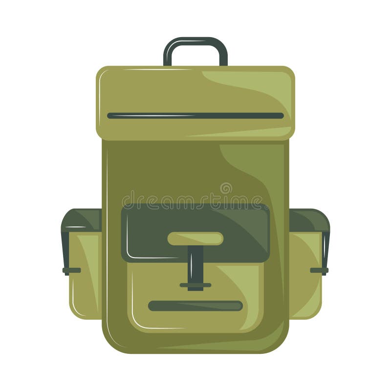Backpack Military Equipment Stock Vector - Illustration of gear, vector ...
