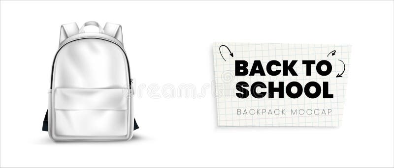 Backpack Mockup for School, Stock Vector - Illustration of concept ...