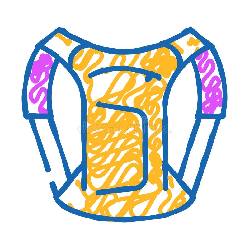 Backpack Motorcycle Icon Doodle Illustration Stock Illustration ...